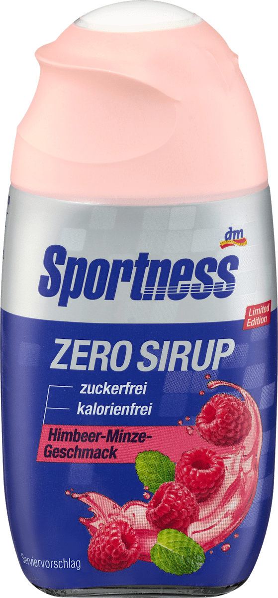 Sportness Сироп без захар, с вкус на малини и мента, 65 ml | dm България