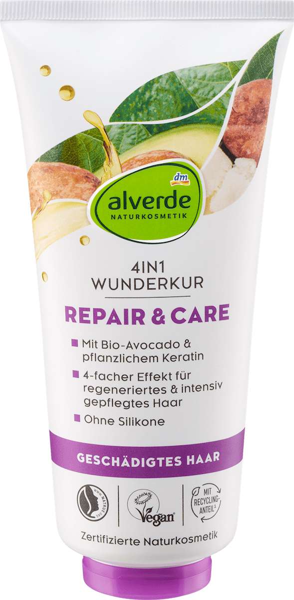 alverde NATURKOSMETIK Haarkur 4in1 Repair & Care, 200 ml | dm.at