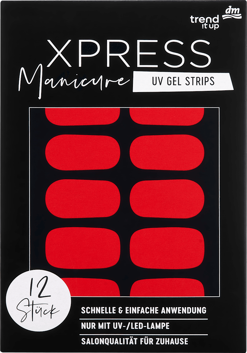 trend !t up UV гел фолио за нокти XPRESS Manicure, 130 Statement Red ...