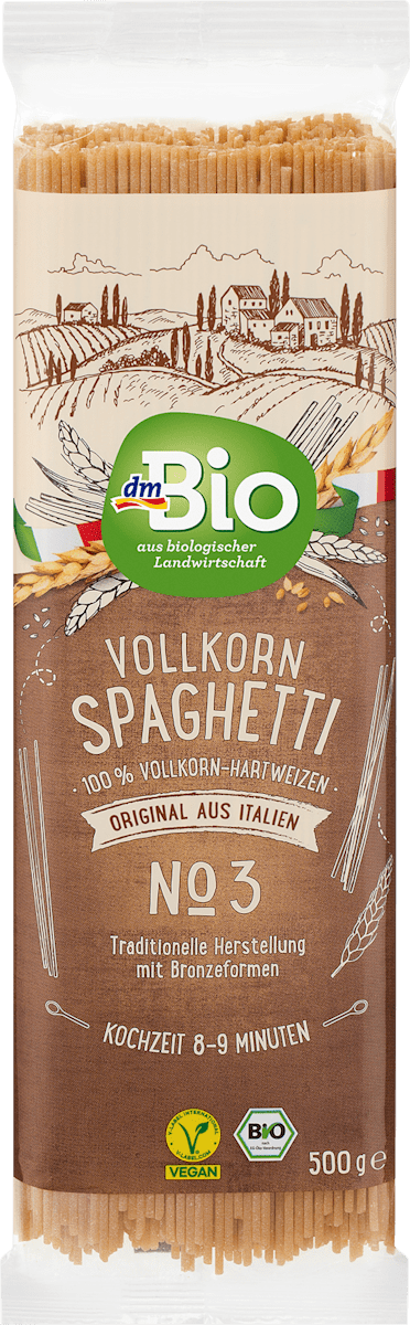 dmBio Nudeln, Spaghetti aus Vollkorn, No.3, 500 g dauerhaft günstig ...