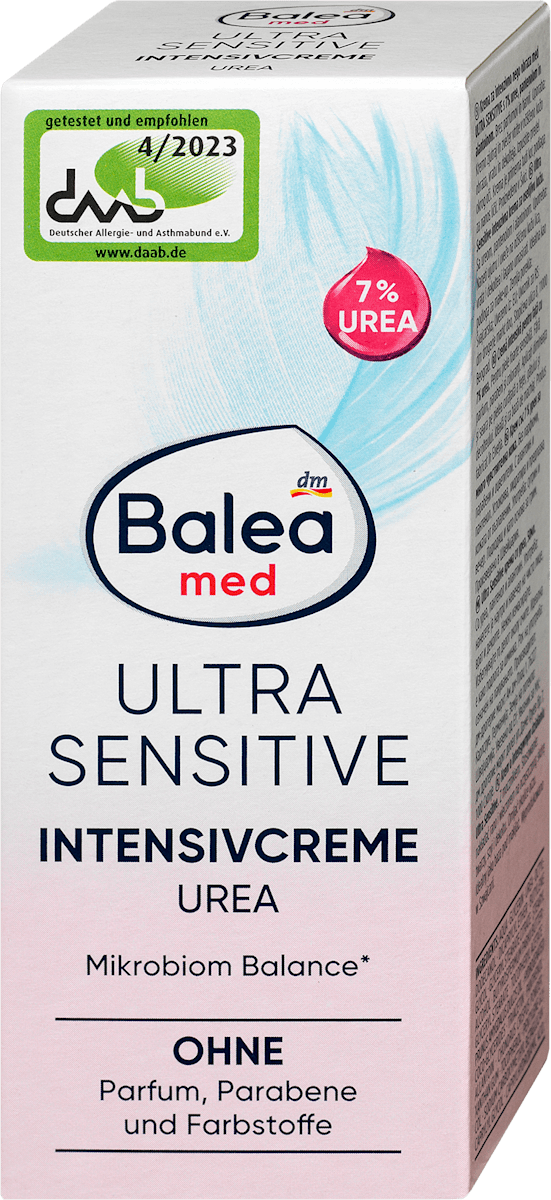 Balea med Crema idratante intensiva Ultra Sensitive con urea, 50 ml ...