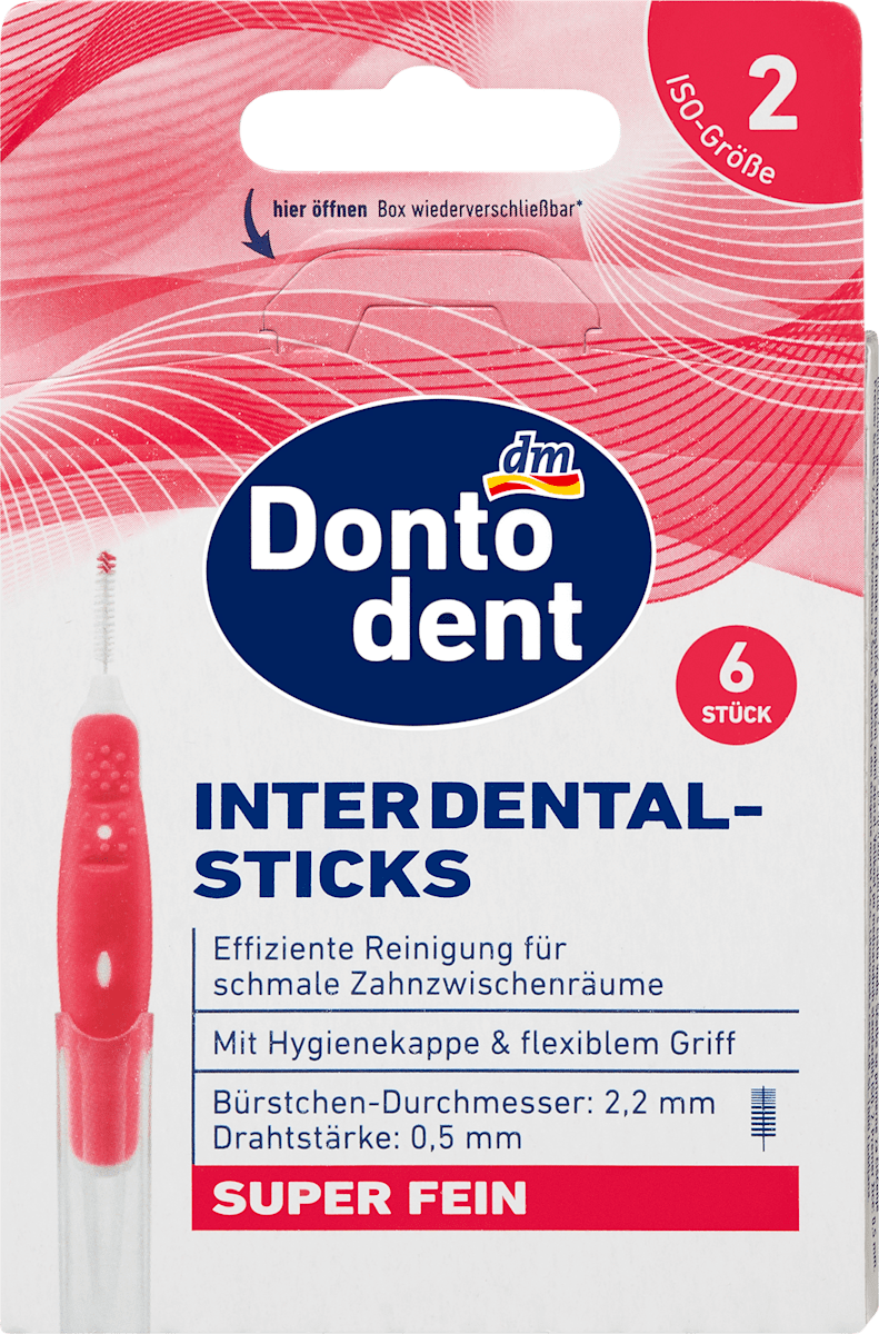 Dontodent Interdentalbürsten Sticks ISO 2, 6 St | dm.at