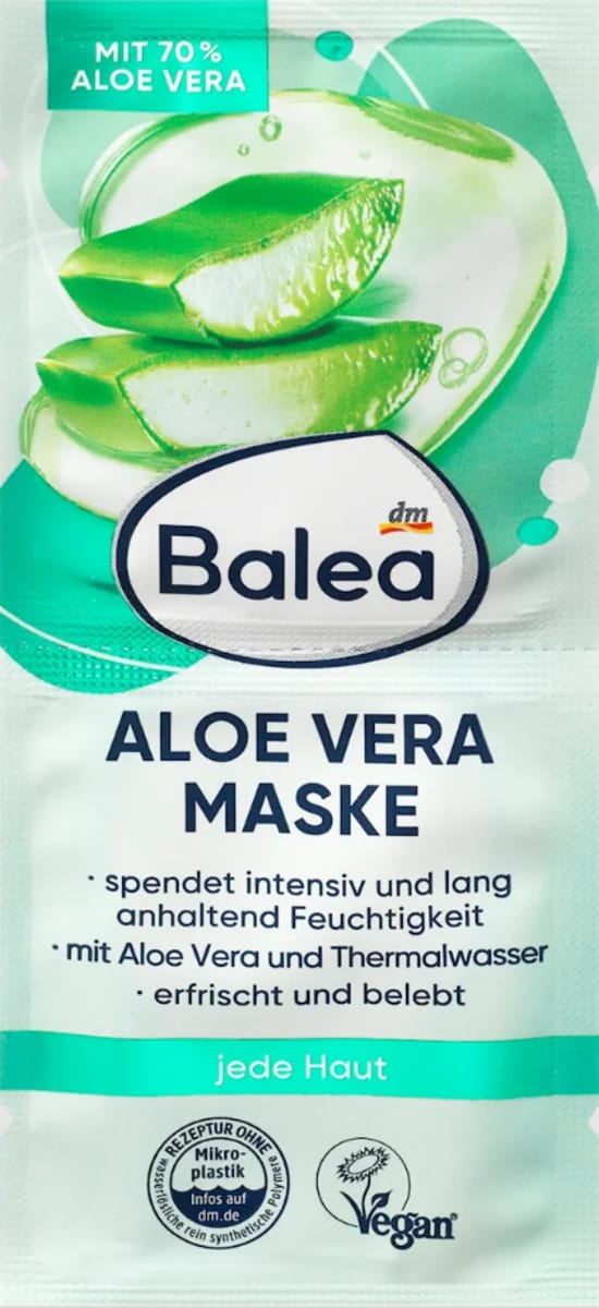 Balea Maska za lice - aloe vera, 2x8 ml, 16 ml | dm Bosna i Hercegovina