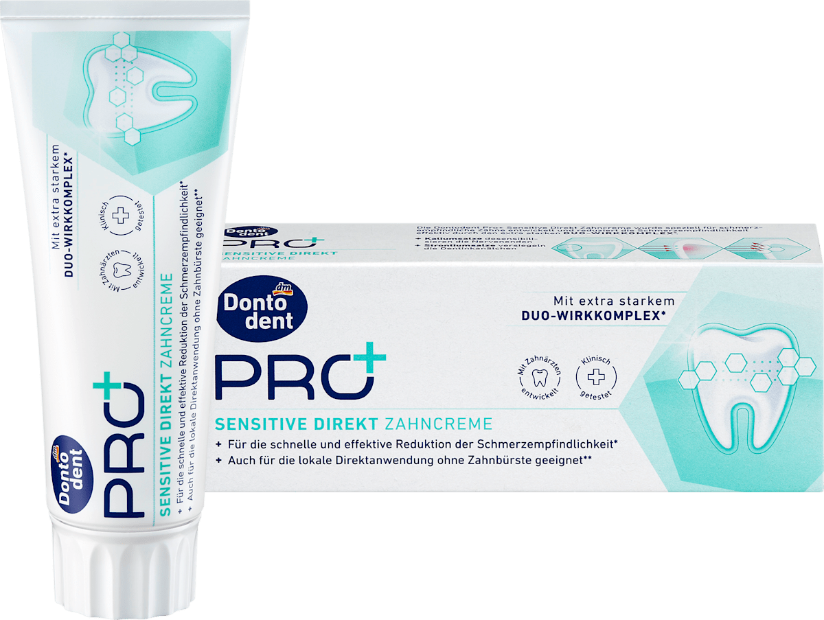 Dontodent PRO+ Zahnpasta PRO+ Sensitive Direkt, 75 ml dauerhaft günstig ...