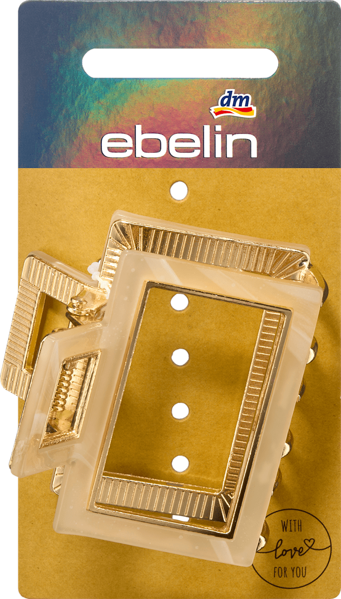 ebelin Haarklammer Metall beige, Gold-Optik, 1 St dauerhaft günstig online kaufen | dm.de