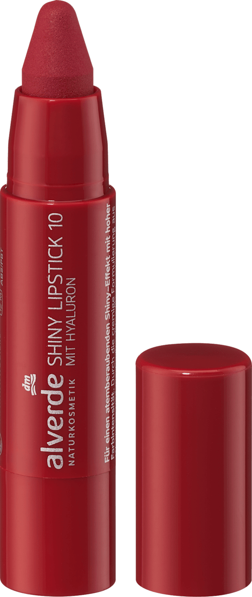 alverde NATURKOSMETIK Ruj Shiny Nr. 10 Red Kiss | dm.ro