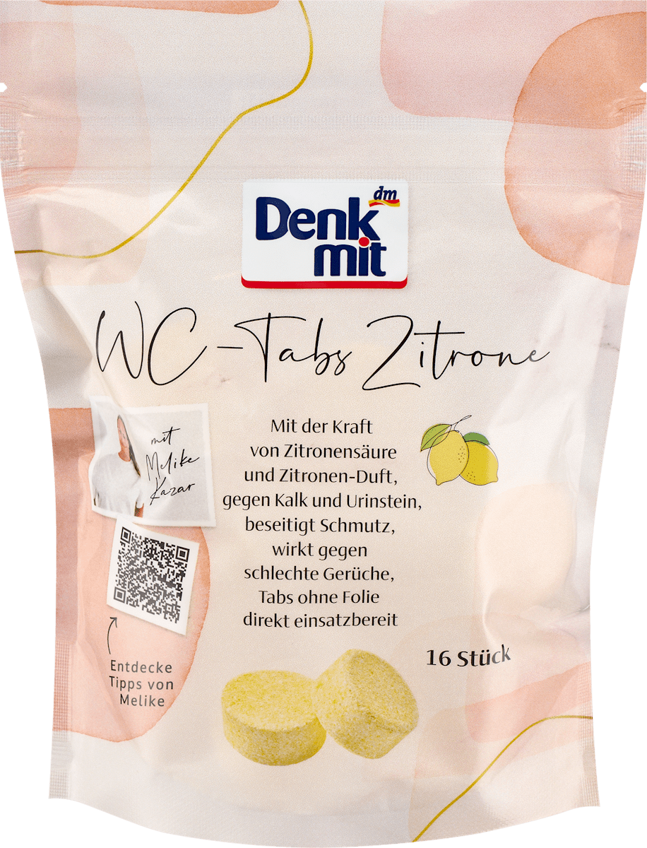 Denkmit Tablete za čišćenje WC-a - limun, 16 kom | dm.rs