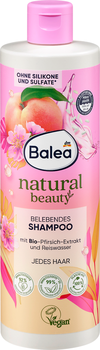 Balea Shampoo Natural Beauty belebend, 400 ml dauerhaft günstig online ...