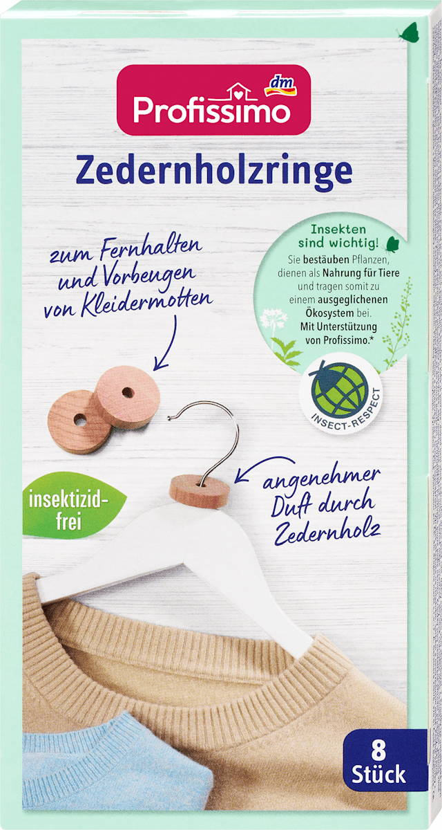 Profissimo Zedernholzringe, 8 St dauerhaft günstig online kaufen | dm.de