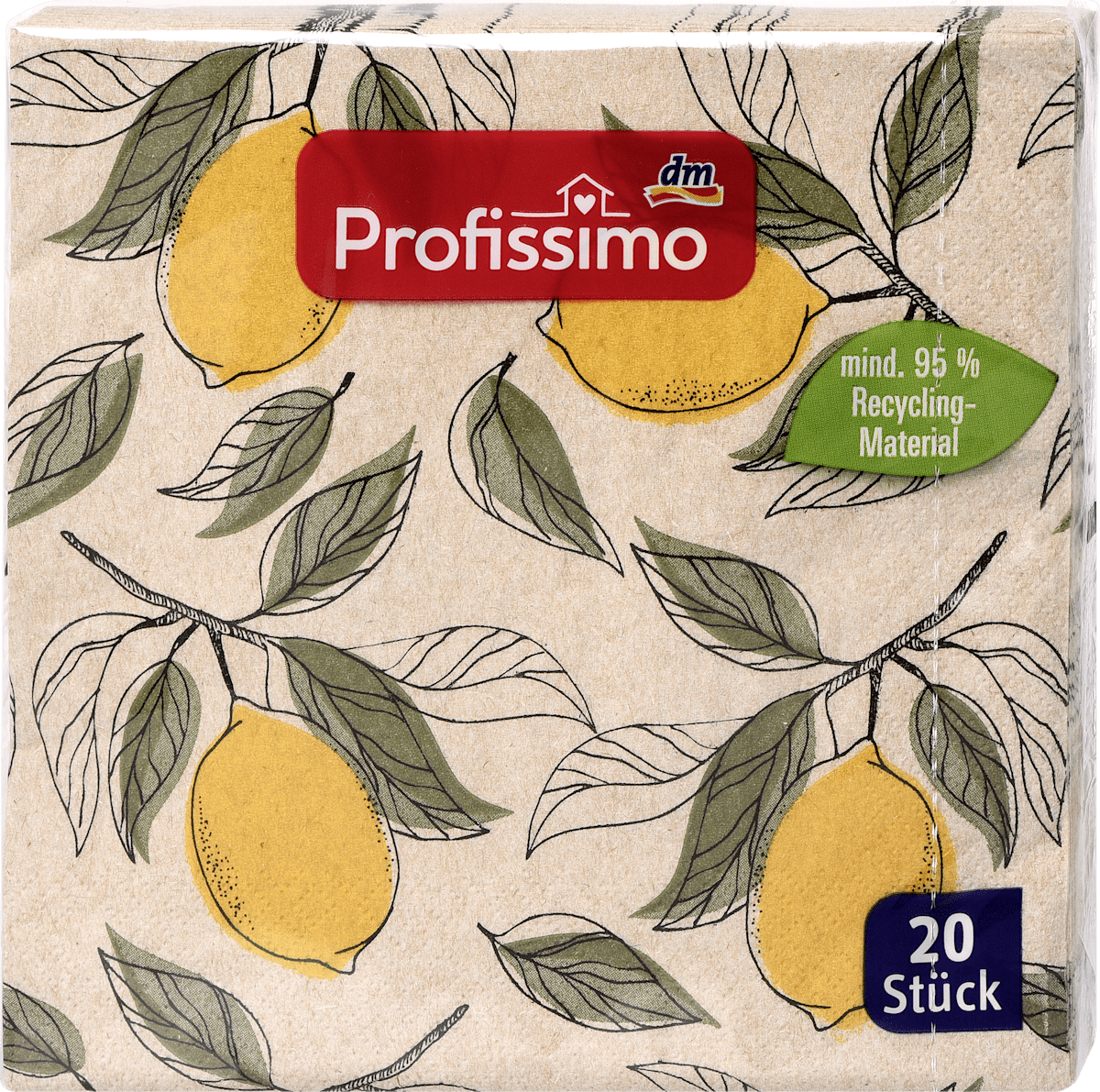 Profissimo ubrousky 2vrstvé, design Citron, 20 ks | dm.cz