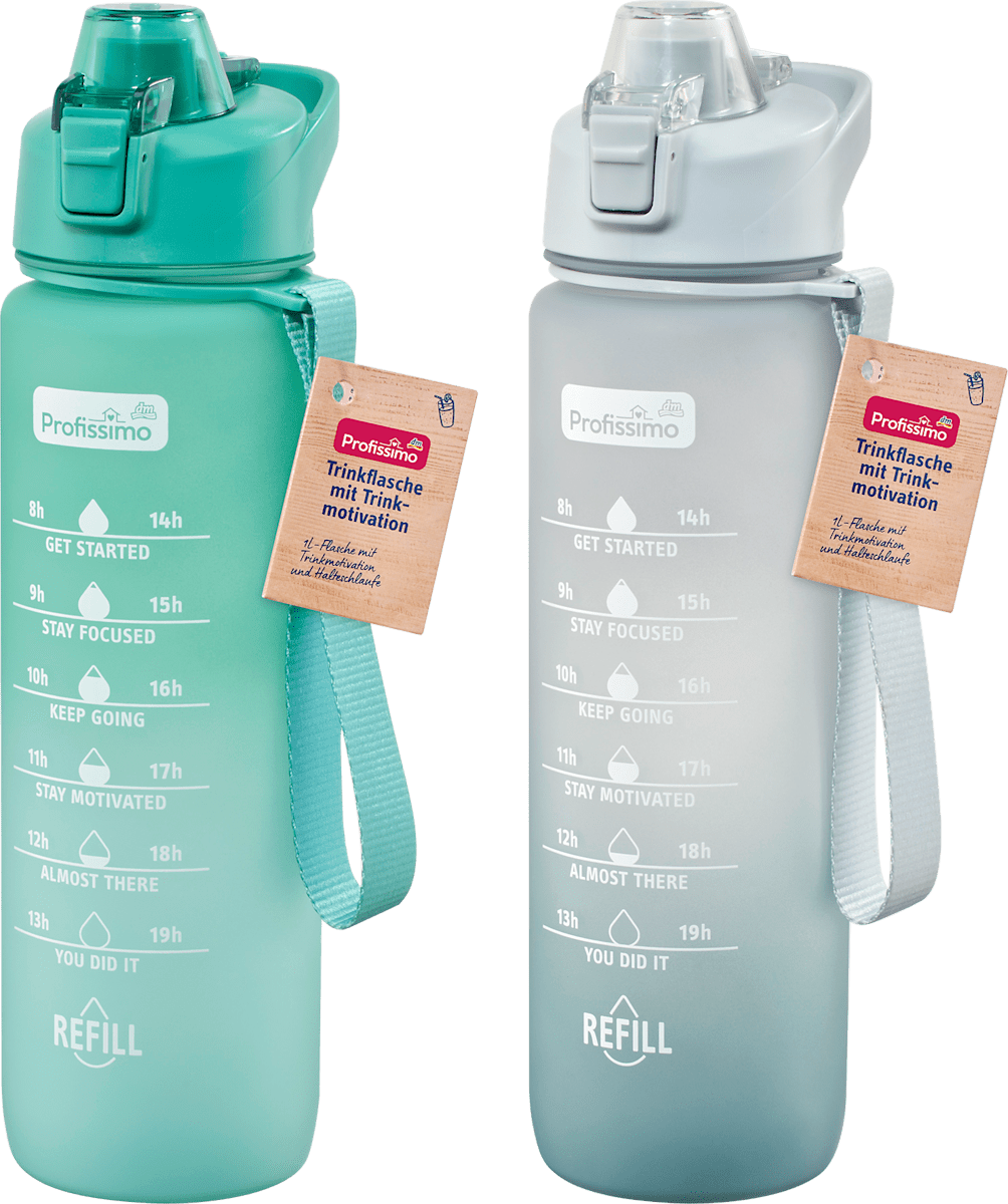 Profissimo Trinkflasche mit Motivation, 1 St dauerhaft günstig online ...