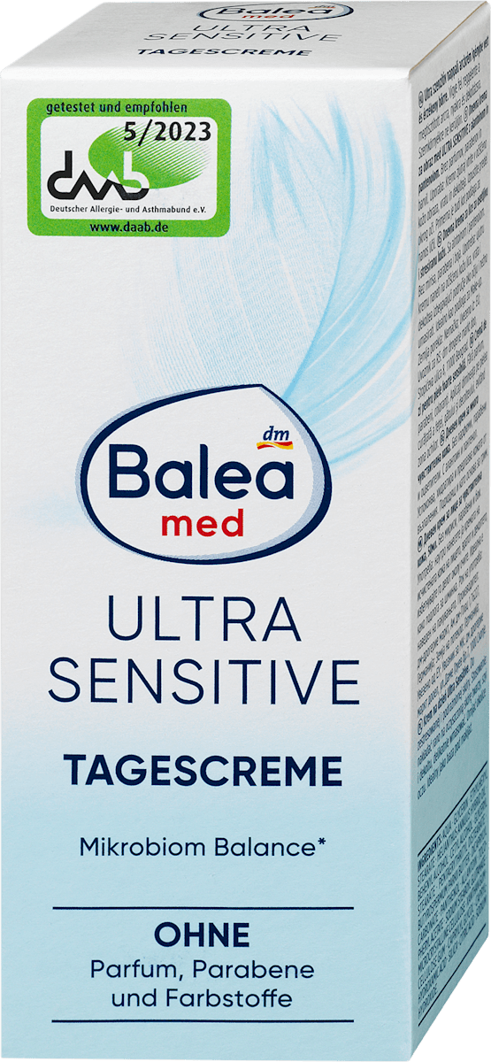 Balea med Crema viso giorno Ultra Sensitive con allantoina e pantenolo ...