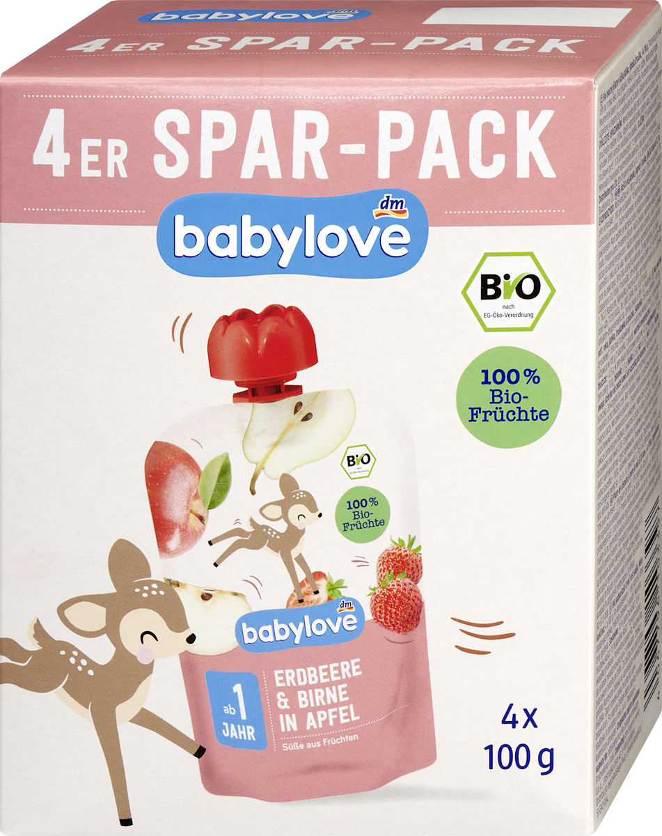 babylove Kapsička jahoda-hruška v jablkách, 100 g | mojadm.sk