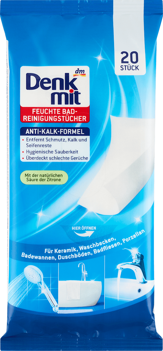 Denkmit Vlažne maramice za čišćenje kupatila, 20 kom | dm.rs
