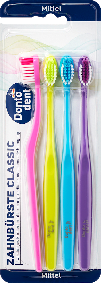 Dontodent Zahnbürste Classic mittel, 4 St dauerhaft günstig online ...