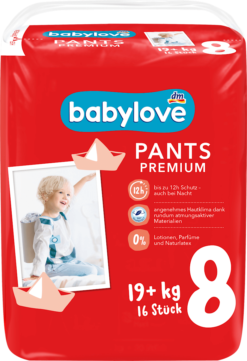babylove Premium pelene gaćice vel. 8 (19+ kg), 16 kom. | dm Bosna i ...