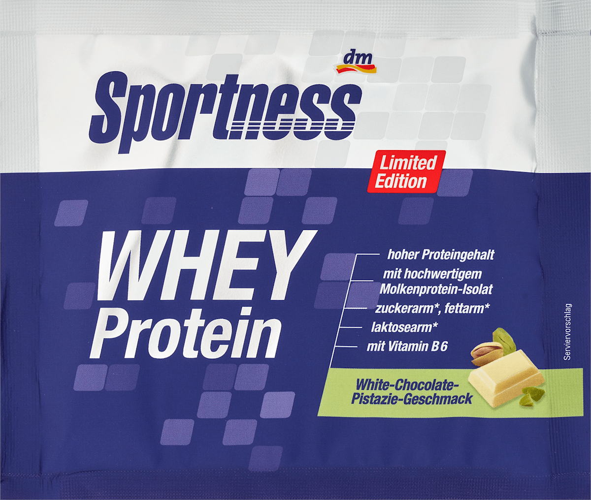 Sportness Whey Proteinpulver, White Chocolate Pistazie Geschmack, 30 g ...