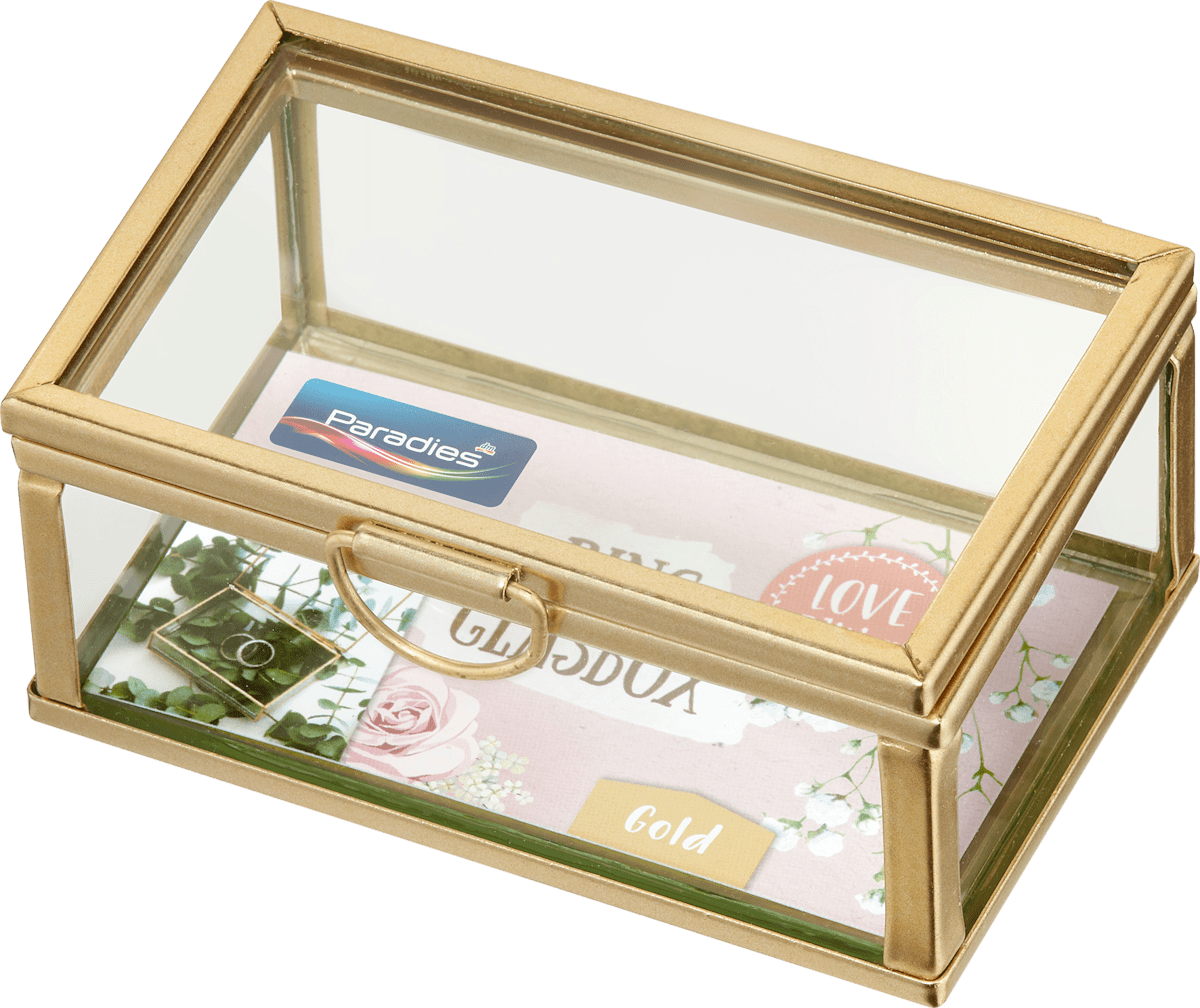 Paradies Glasbox für Ringe gold, 1 St dauerhaft günstig online kaufen ...