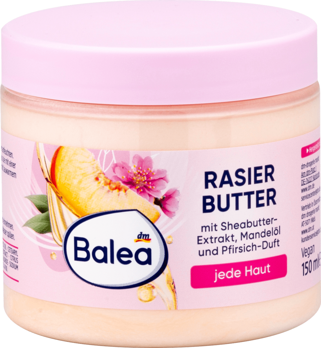 Balea Borotválkozó vaj őszibarack-illattal, 150 ml | dm.hu