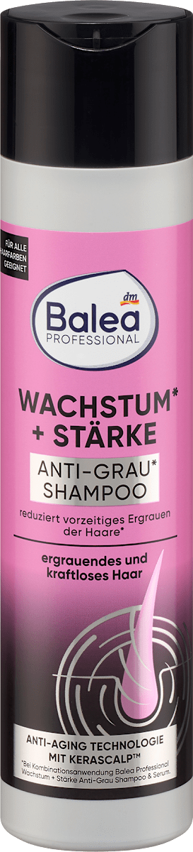 Balea PROFESSIONAL Shampoo Anti-Grau Wachstum + Stärke, 250 ml ...