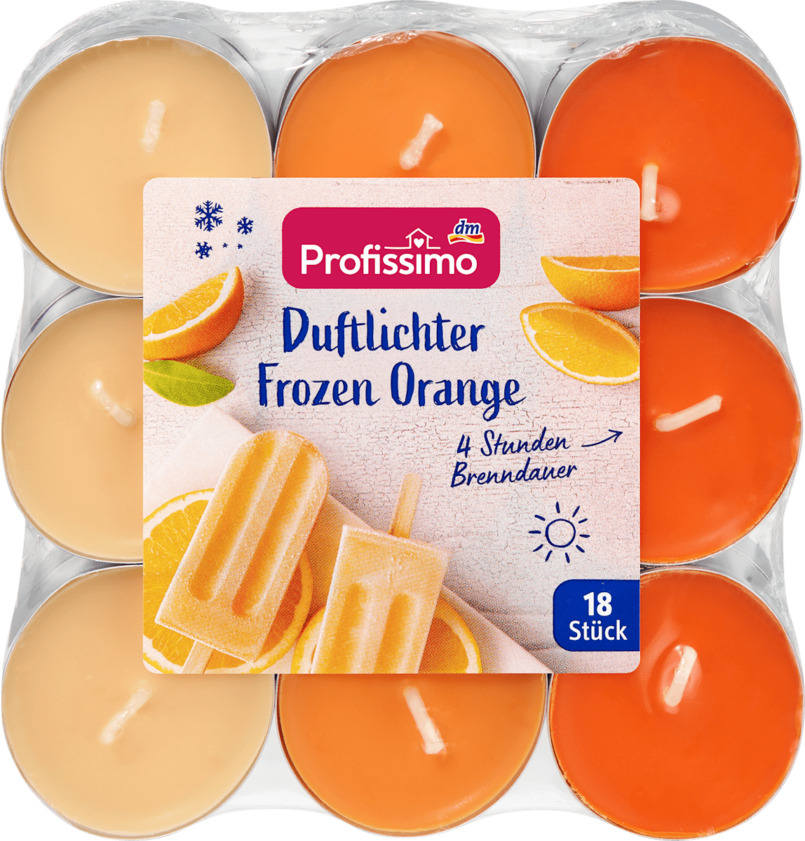 Profissimo Duftlichter Frozen Orange Alu, 18 St dauerhaft günstig ...