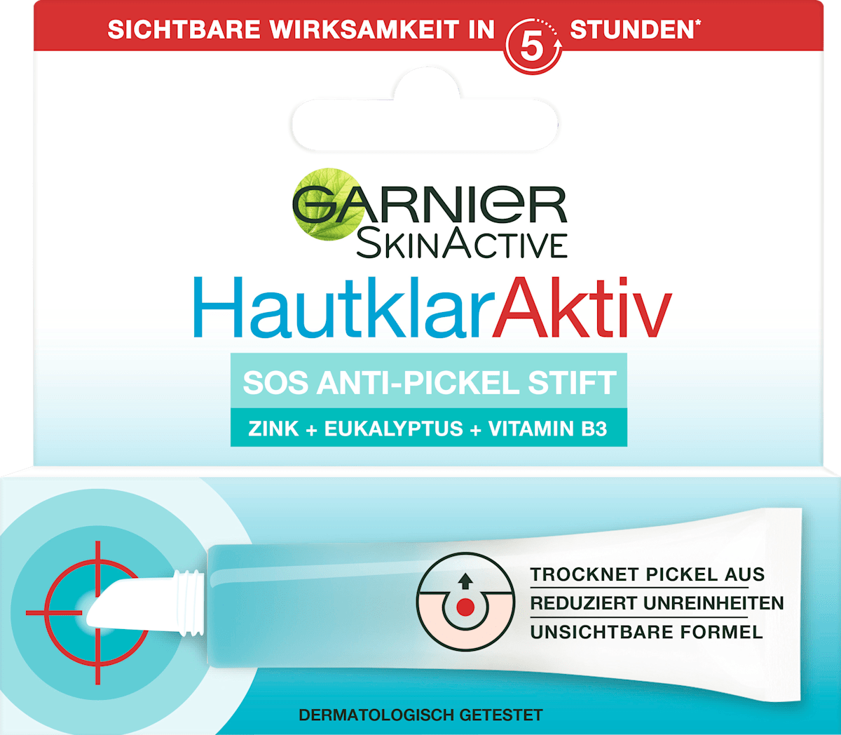 Garnier Skin Active Anti Pickel Stift SOS Hautklar Aktiv, 10 ml ...