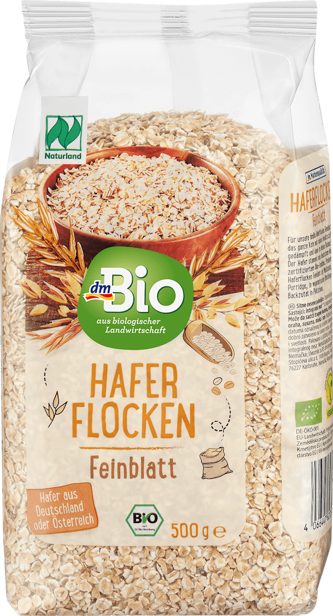 dmBio Ovsene pahuljice listići, 500 g | dm.rs