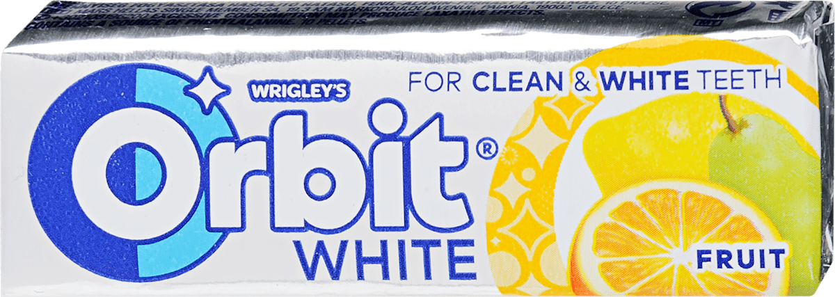 Orbit Rágógumi drazsé white fruit, 10 db | dm.hu