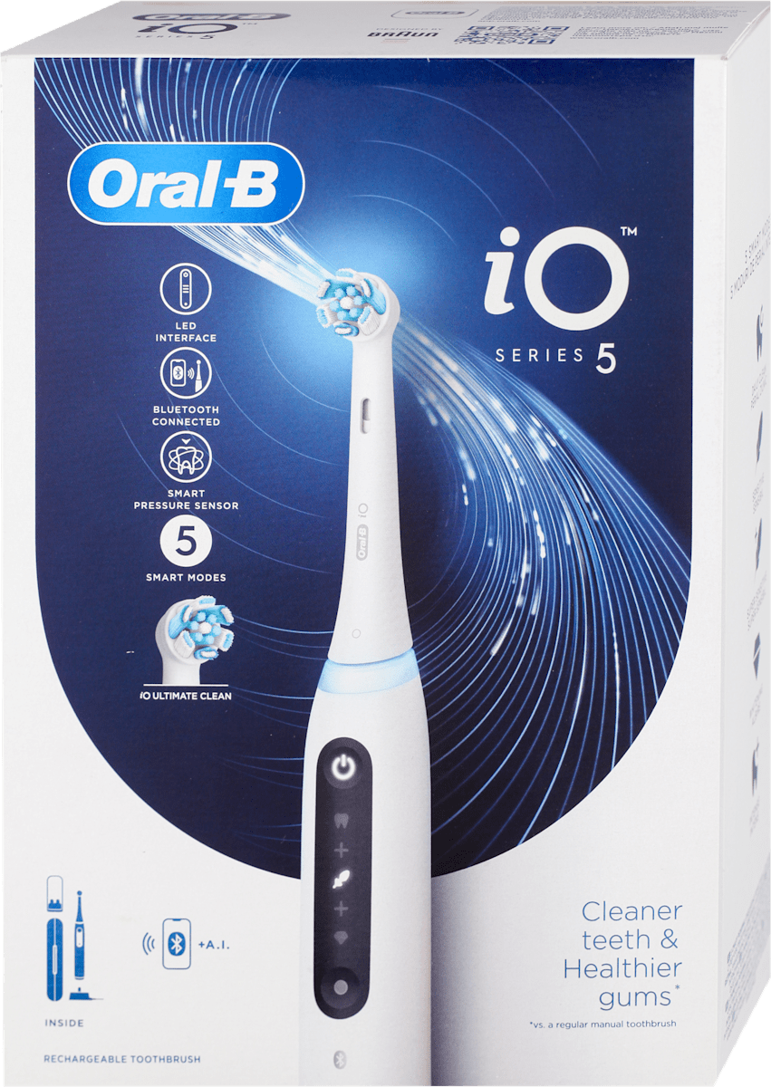 Oral-B iO SERIES 5, White, električna četkica za zube, 1 kom | dm.rs
