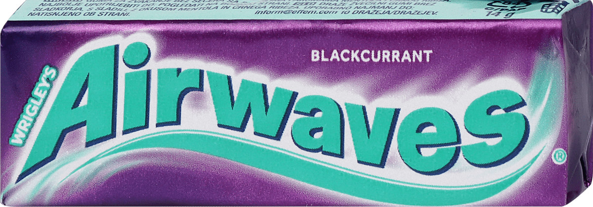 Airwaves Airwaves žvakače gume – crni ribizl, 14 g | dm.hr