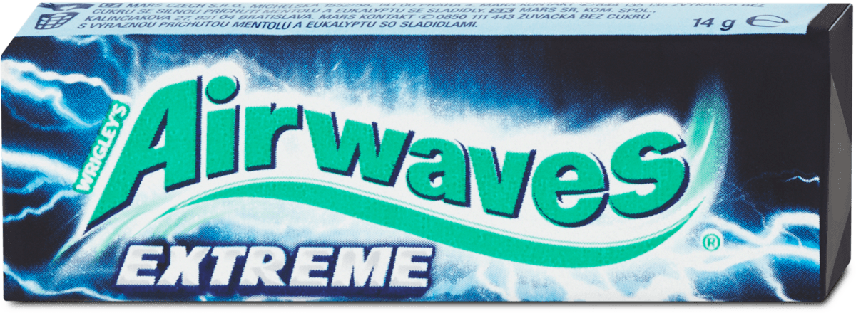 Airwaves Airwaves gume za žvakanje Extreme, 14 g | dm.hr