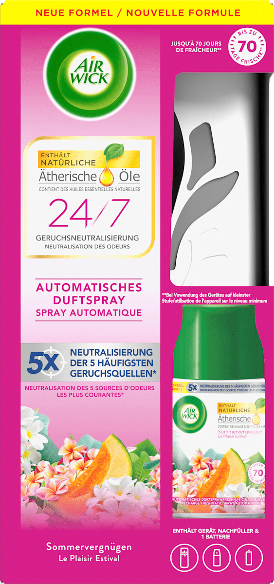 AirWick Lufterfrischer Freshmatic Sommervergnügen Starterset, 1 St ...