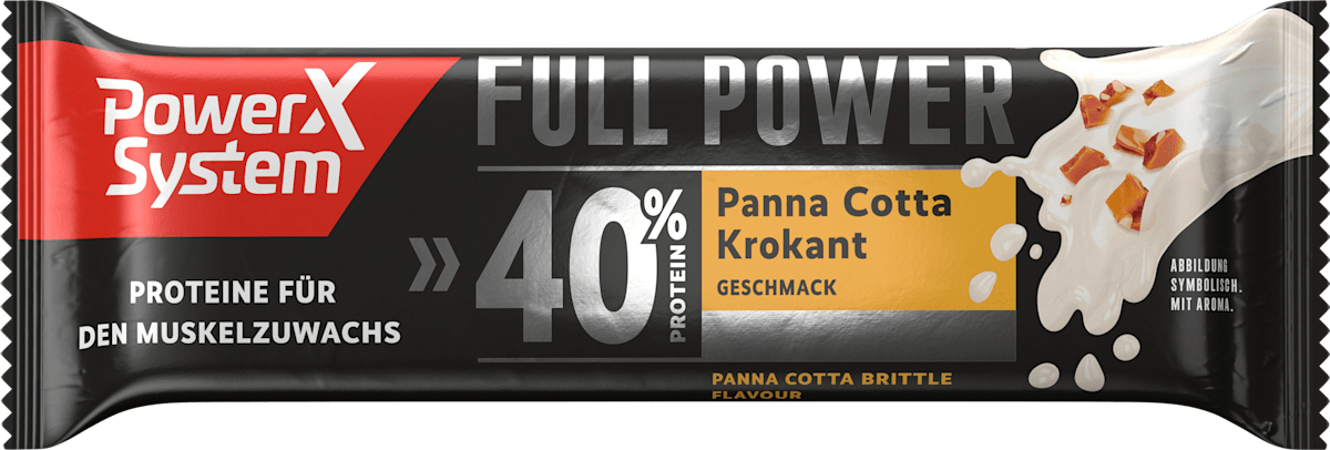 PowerX System Proteinriegel Fill Power Panna Cotta Krokant Geschmack ...
