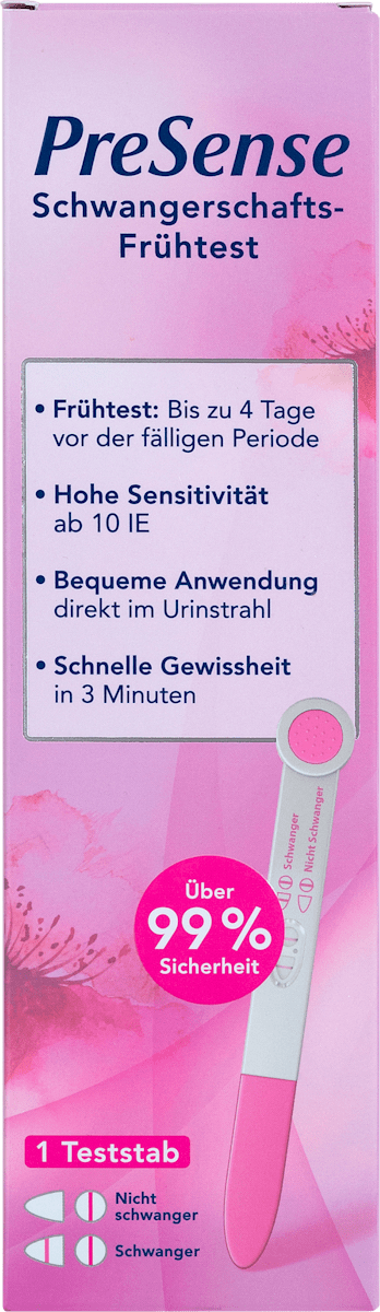 PreSense Schwangerschaftsfrühtest, 1 St dauerhaft günstig online kaufen ...