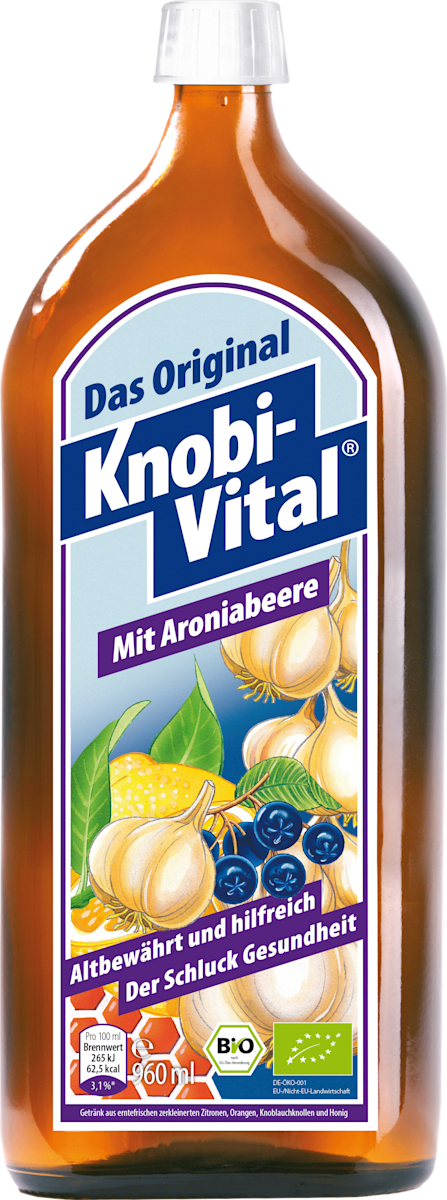 Knobi-Vital Knoblauchsaft mit Aroniabeere, 0,96 l dauerhaft günstig online kaufen | dm.de