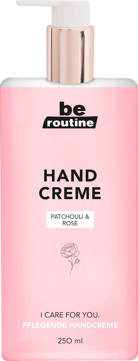 BE ROUTINE Handcreme Patchouli & Rose "I care for you" im Spender, 250 ...