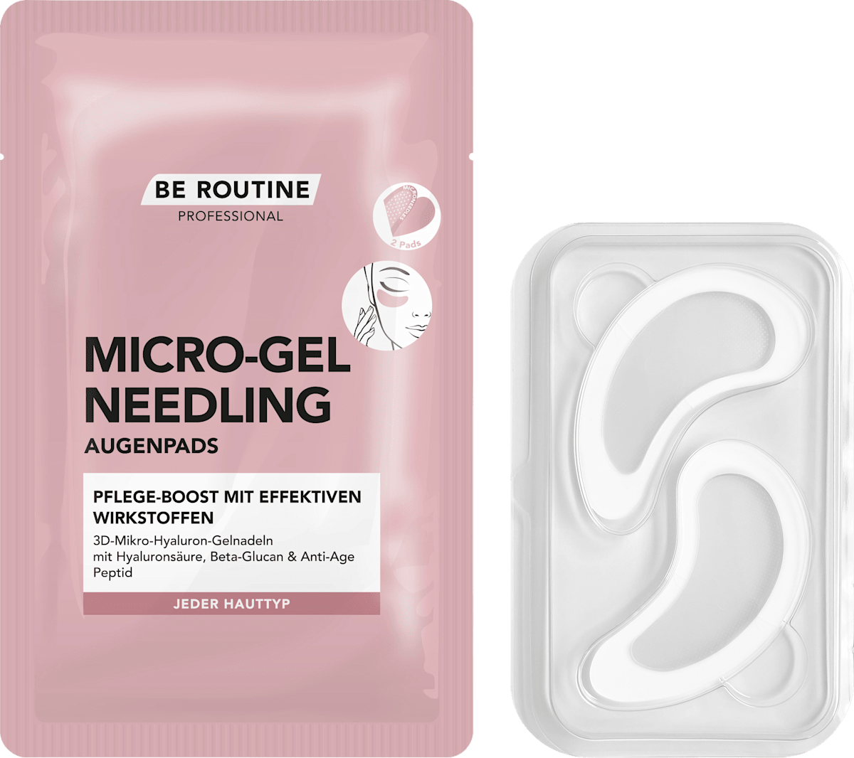 BE ROUTINE Augenpads Micro Gel Needling (1 Paar), 2 St dauerhaft ...