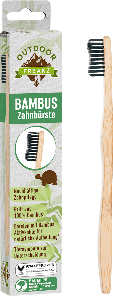 Outdoor Freakz Zahnbürste Bambus mittel, 1 St dauerhaft günstig online ...