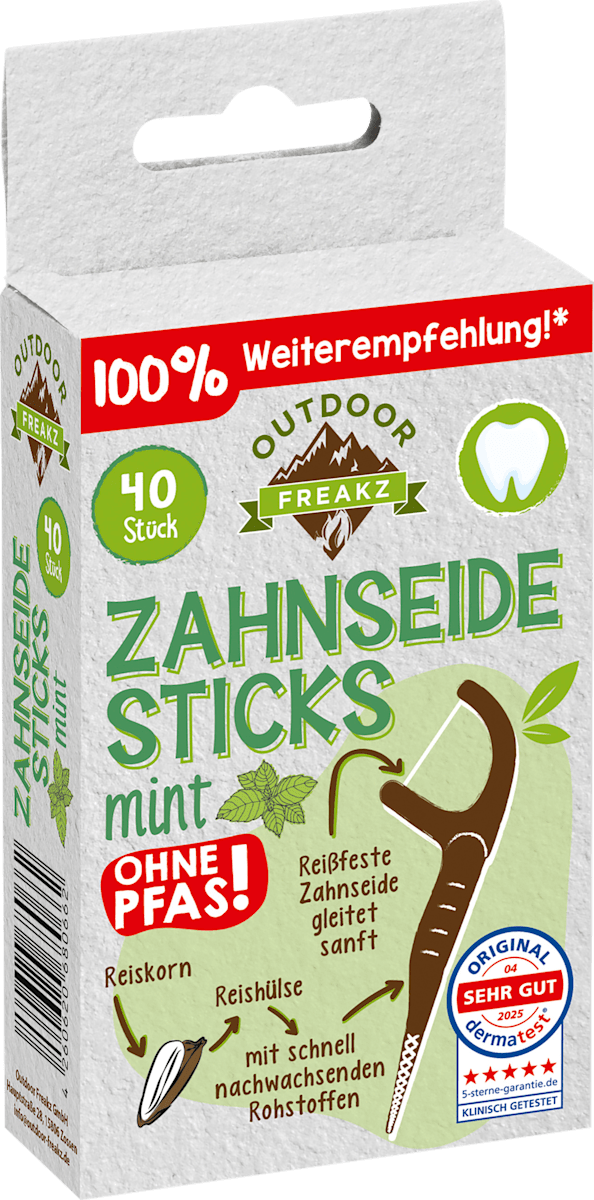 Outdoor Freakz Zahnseidesticks Mint, 40 St dauerhaft günstig online ...