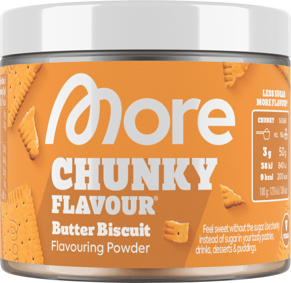 More Nutrition Süßungsmittel, Chunky Flavour Butter Biscuit, 90 g ...