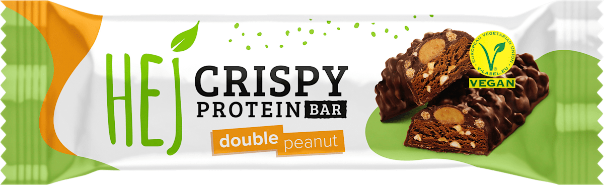 HEJ Proteinriegel Crispy Double Peanut, 45 g | dm.at