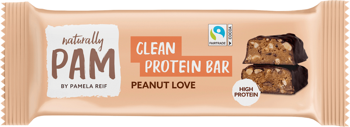Naturally PAM Proteinriegel Clean, Peanut Love, 45 g dauerhaft günstig ...