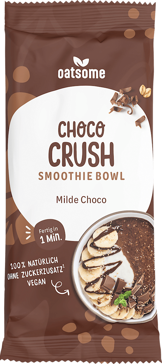 oatsome Smoothie Bowl Pulver Choco Crush, Milde Choco, 50 g dauerhaft ...