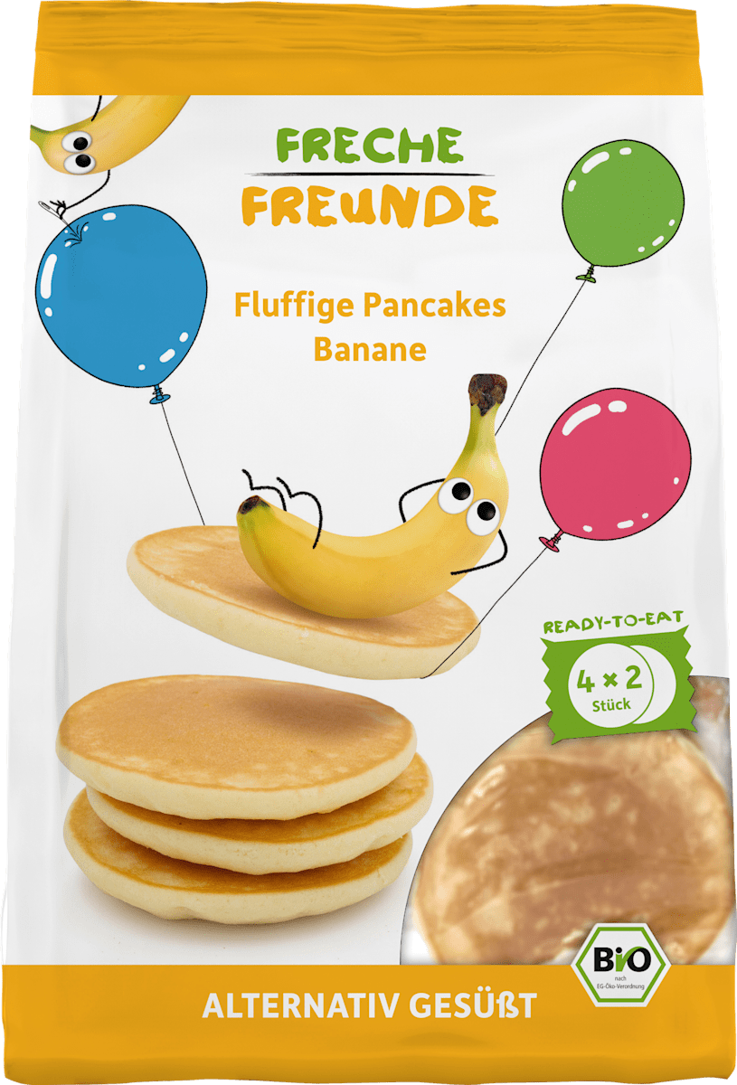 Freche Freunde Kindersnack Pancakes fluffig mit Banane, 240 g | dm.at