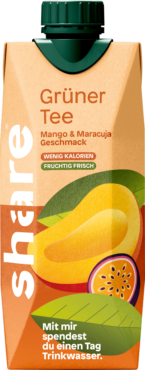 share Grüner Tee, Mango & Maracuja, 500 ml dauerhaft günstig online ...