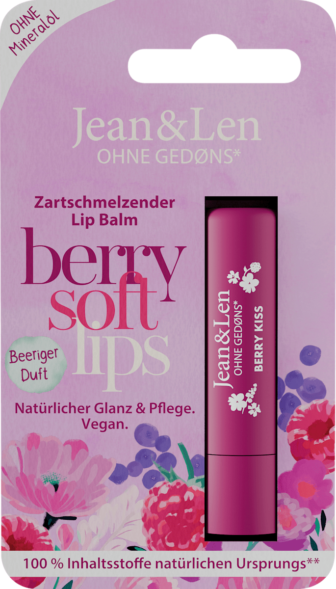 Jean&Len Lippenpflege Beere, 4,7 g dauerhaft günstig online kaufen | dm.de