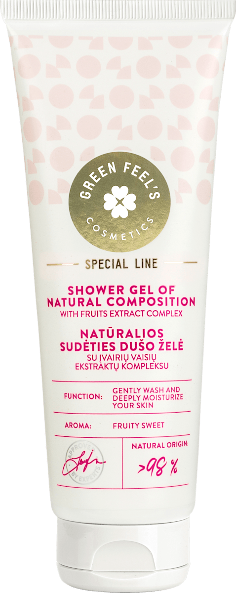 Green Feel's Gel de duș natural cu fructe, 250 ml | dm.ro