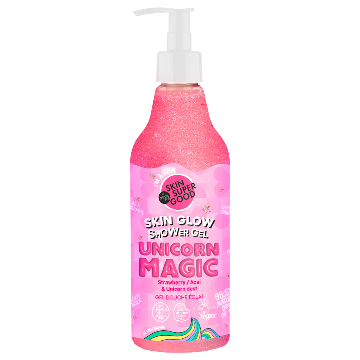 SKIN SUPER GOOD Gel de duș unicorn magic pentru copii, 500 ml | dm.ro