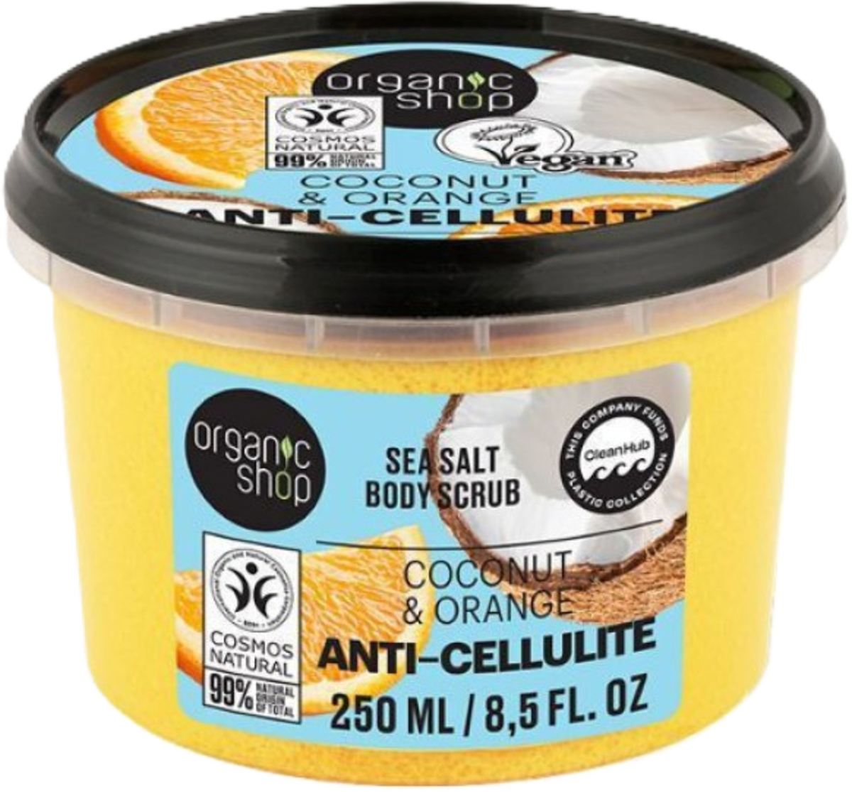 organic shop Anti-Cellulite piling za tijelo Coconut & Orange, 250 ml ...