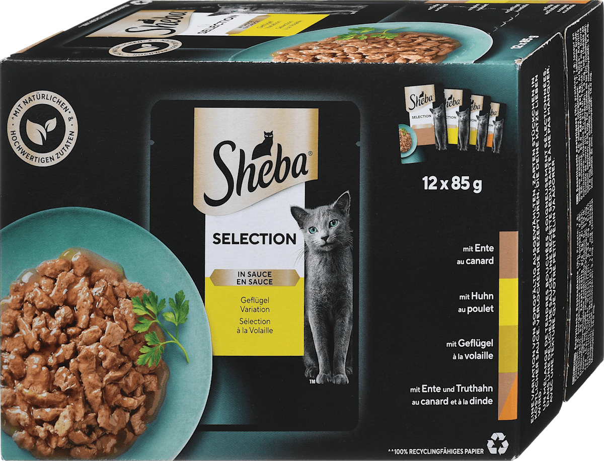 Sheba Mokra hrana za mačke Selection in Sauce - perutninski izbor, 1. ...